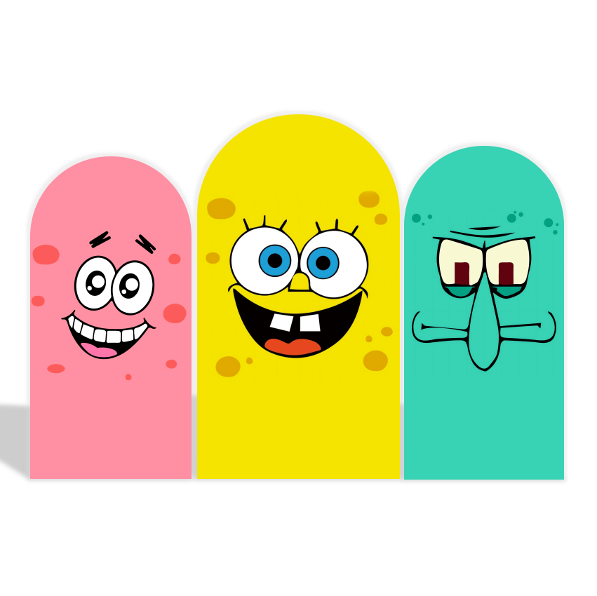 SpongeBob Birthday Party Arch Backdrop Wall Cloth Cover – WhoopeeParty
