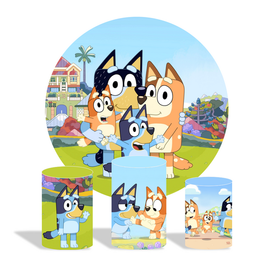 Round Backdrop With Plinth – WhoopeeParty