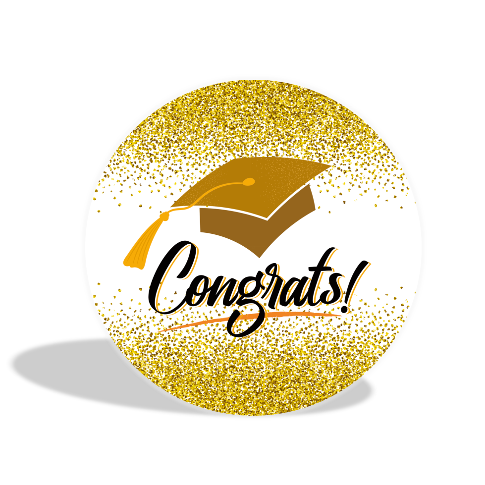 Congrats party decoration round circle backdrop cover plinth cylinder ...