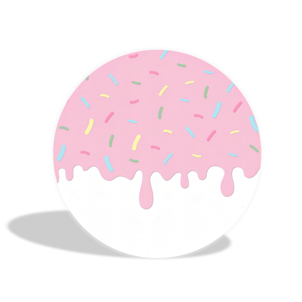 Sprinkle donut candy birthday baby shower party decoration round circl ...